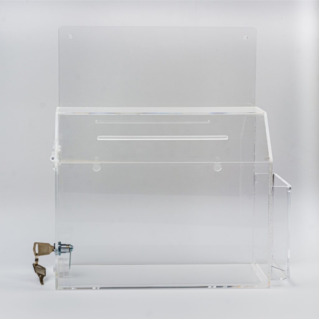 Tómbola De Acrílico 30 X 40 Cms – Urna Para Sorteos Y Rifas - Megacril ...