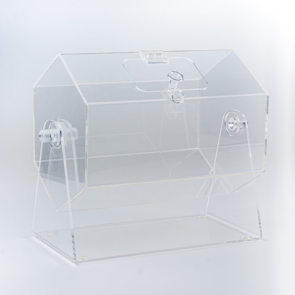 Tómbola de acrílico mediana – urna para sorteos y rifas - Megacril ...