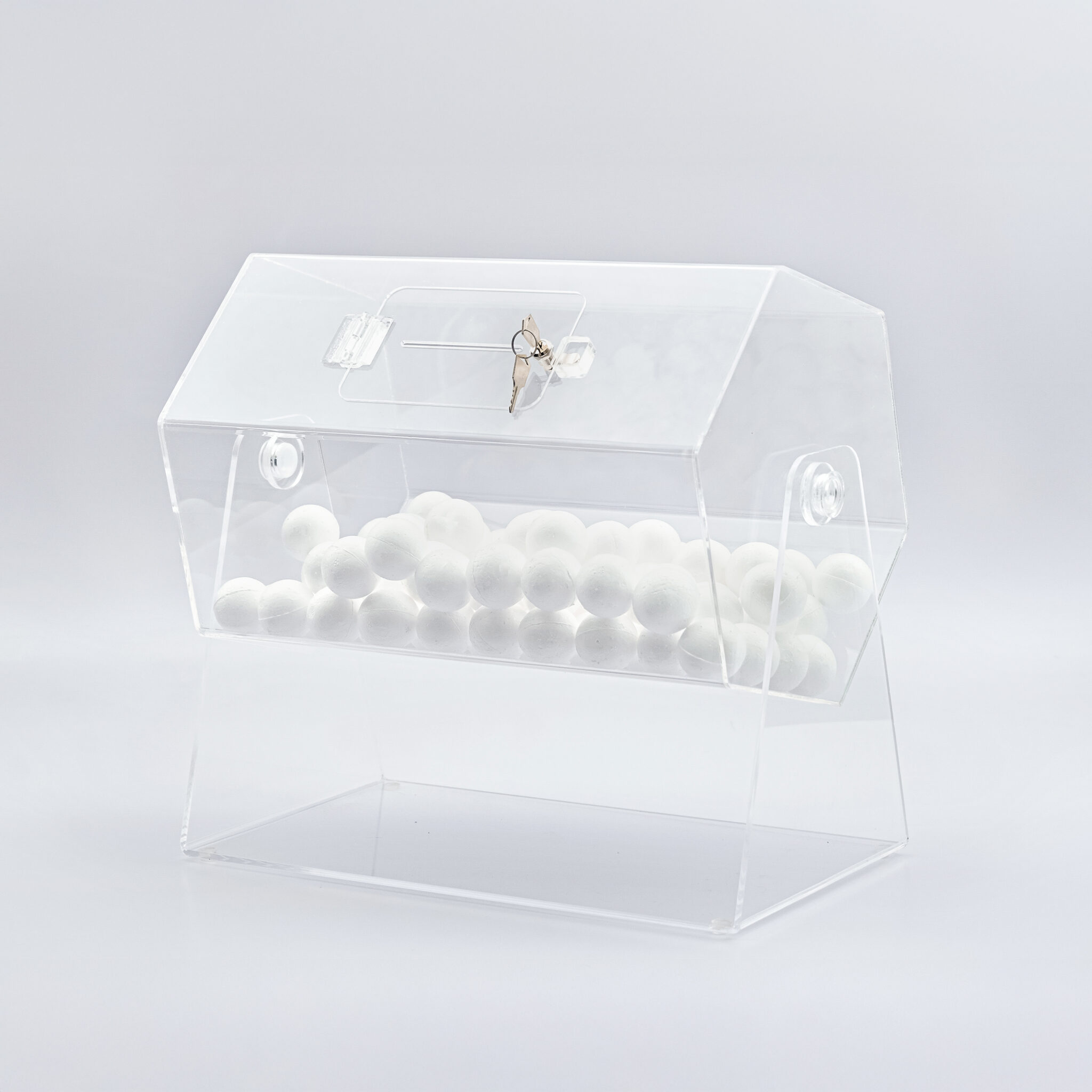 Tómbola De Acrílico 30 X 40 Cms – Urna Para Sorteos Y Rifas - Megacril ...